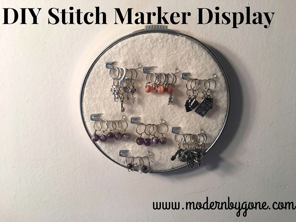 DIY Stitch Marker Display | modernbygone
